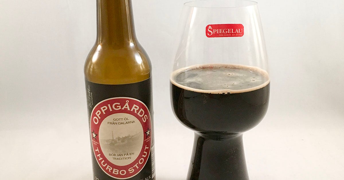 Oppigårds Thurbo Stout är kraftfull god imperial stout - Johans mat