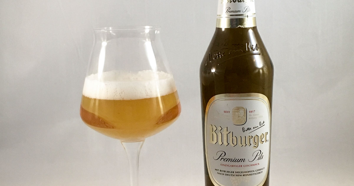 Bitburger Premium Pils är en okej pilsner - Johans mat