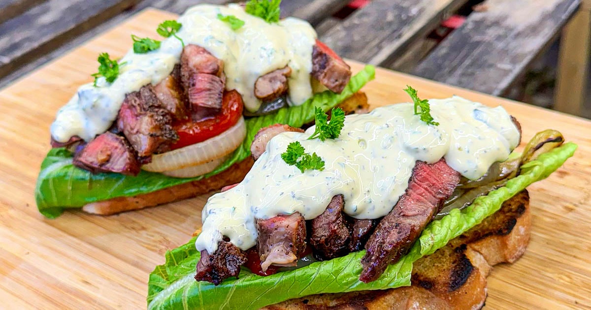 Bookmaker toast med bearnaisesås - Johans mat